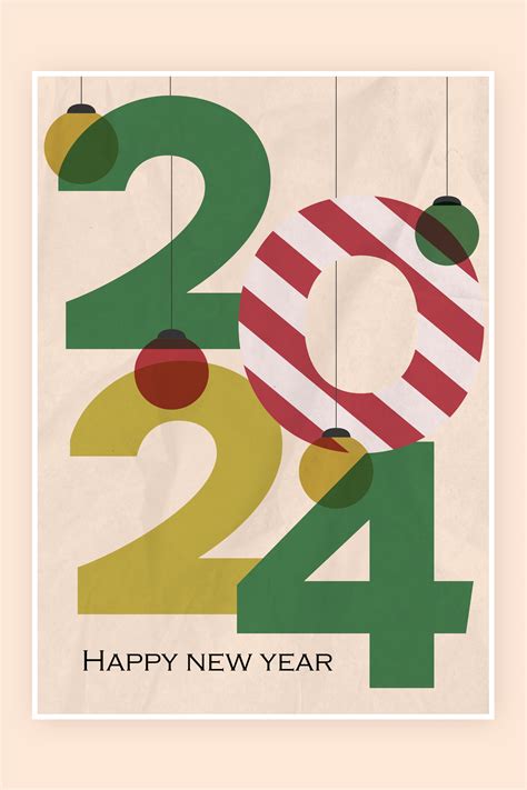 Новогодний постер 2024 | New year poster design | Новогодние открытки ...