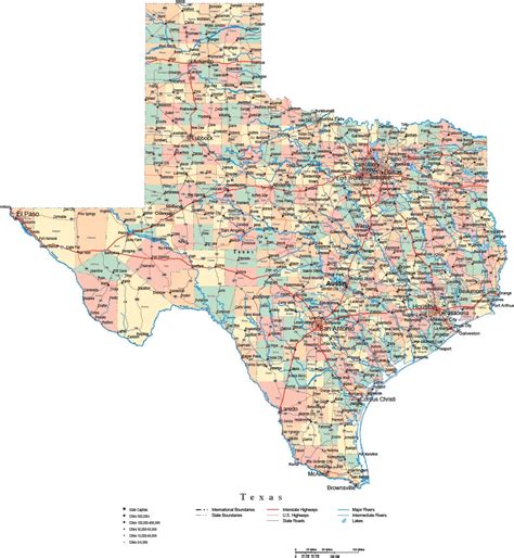 Map Of Texas Major Cities Dara Map