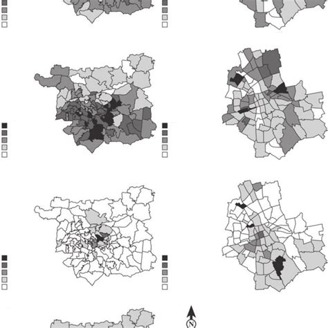 The Spatial Patterns Of Key Matched Variables In Leeds And Warsaw Download Scientific Diagram