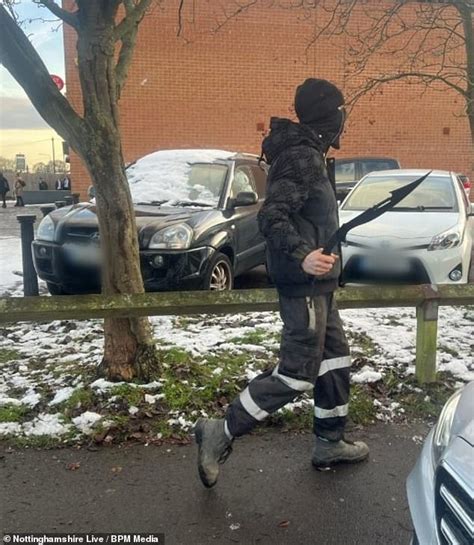 Urgent Manhunt For Balaclava Clad Thug Who Brandished Two Machetes