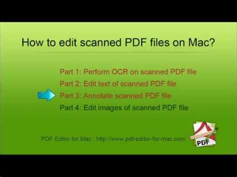 How To Edit Scanned PDF Documents On Mac PDF Editor OCR YouTube