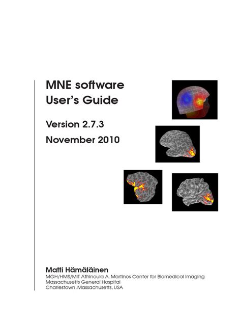Mne Manual 2 7 3 Pdf Command Line Interface Computing