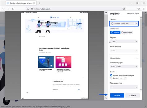 Cómo Guardar una Página Web en Formato PDF Adictec