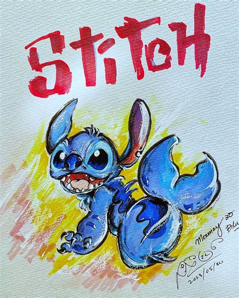 How To Draw Stitch From Lilo And Stitch Really Easy Drawing Tutorial