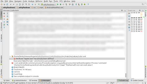 Android Execution Failed For Task Projectprocessdebugresources