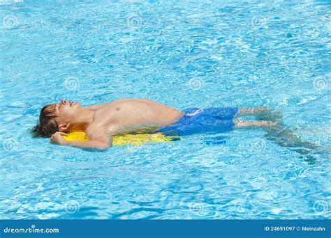 Teen Babe Swimming In The Pool Stock Image Image Of Joyful Male