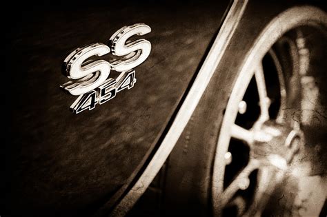 Chevrolet Chevelle SS Wheel Emblem Photograph By Jill Reger Pixels