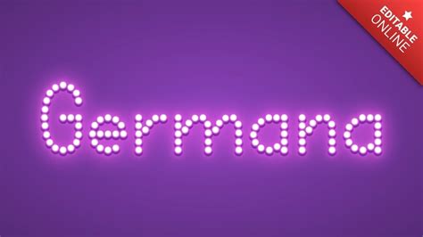 Germana Led Text Effect Generator