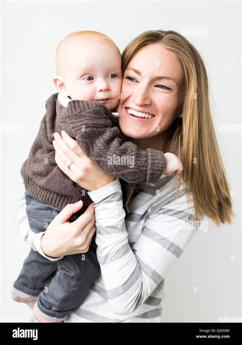 Studio Portrait Mother Two Sons Hi Res Stock Photography And Images Alamy