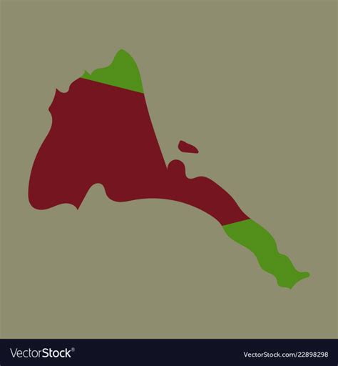 free eritrea map high detailed silhouette isolated on vector image nohat cc