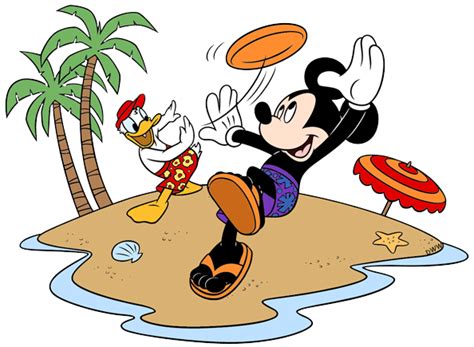 Mickey Mouse Beach Clipart