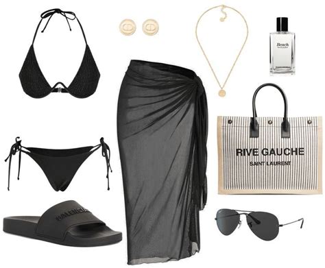 All Black Beach Babe Summer Trends Outfits Girls Fashion Summer