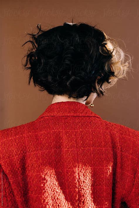 Trendy Woman Hairstyle With Short Hair By Stocksy Contributor Serge