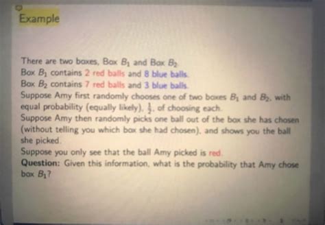 solved example there are two boxes box b and box b box by