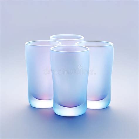 Icon Of Clinking Glasses Glossy Glass Style Illustration Stock