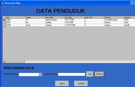 Source Code Aplikasi Pendataan Penduduk Vb Net Applicationsnelo