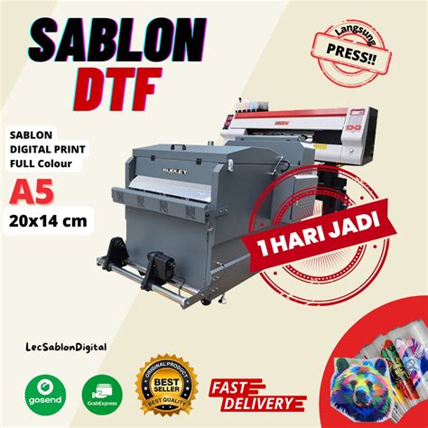 Jual Jasa Cetak Print Dtf Sablon Custom Ukuran A5 High Quality 8 Pass