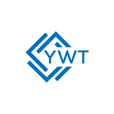 Ywt Resumen Tecnología Logo Diseño En Blanco Antecedentes Ywt Creativo Iniciales Letra Logo