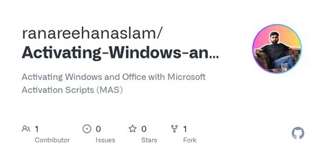 Github Ranareehanaslamactivating Windows And Office With Microsoft