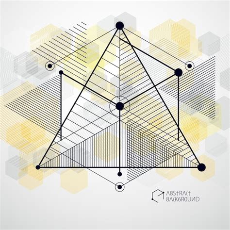 Fondo amarillo abstracto vector isométrico moderno con elemento geométrico diseño de cubos