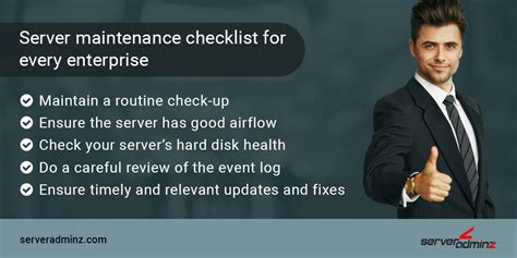 Server Maintenance Checklist For Enterprises ServerAdminz Blog Who