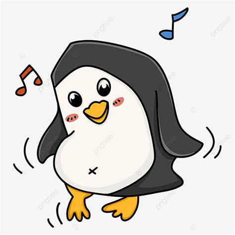 춤추는 일러스트 펭귄 만화 펭귄 번지 춤 펭귄 Png 일러스트 및 Psd 이미지 무료 다운로드 Pngtree