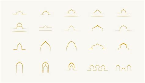 Premium Vector Islamic Design Element Decoration Collection Vector Illustration