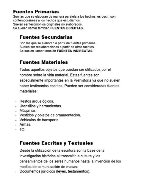 Fuentes Primarias