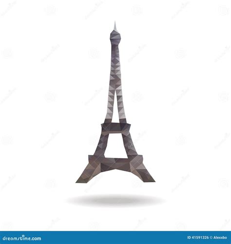 Triangle Eiffel Tower Vector Illustration 41591326