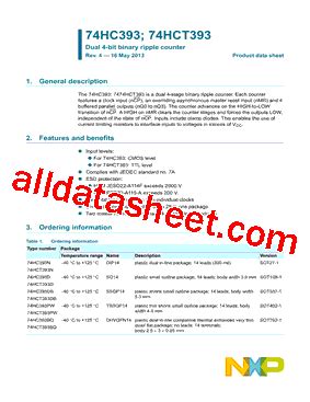 HC Datasheet PDF NXP Semiconductors