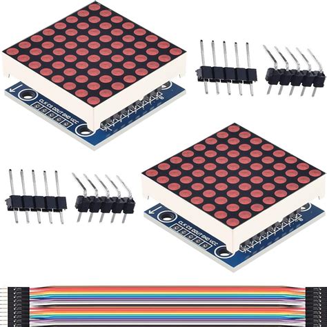 Daokai 7219 Dot Matrix Module 8x8 Dot Matrix Led Display Single Red Light Mcu