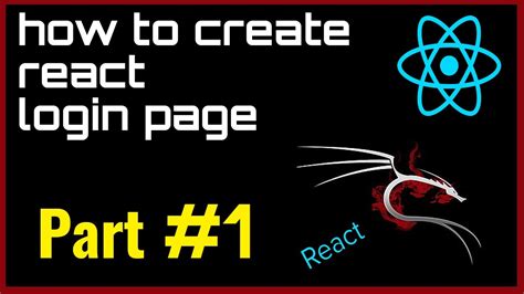 01 How To Create React Login Page Youtube