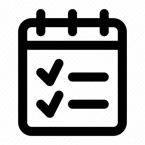 Notepad Check Notes List Paper Task Icon Download On Iconfinder