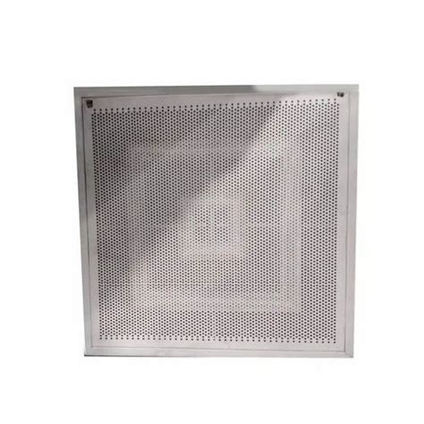 Powder Coated Aluminium Industrial Perforated Square Diffuser For