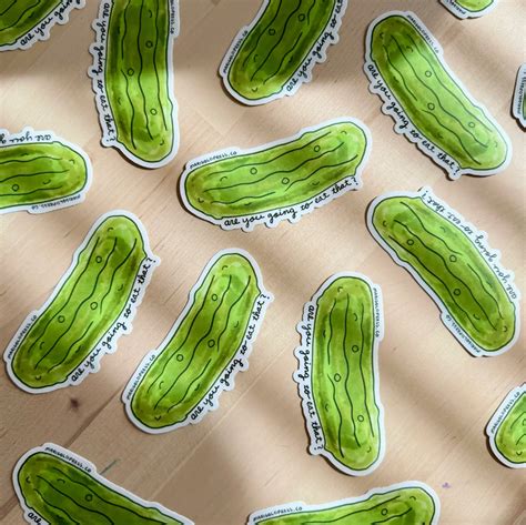 Dill Pickle Sticker The Paper Craft Pantry