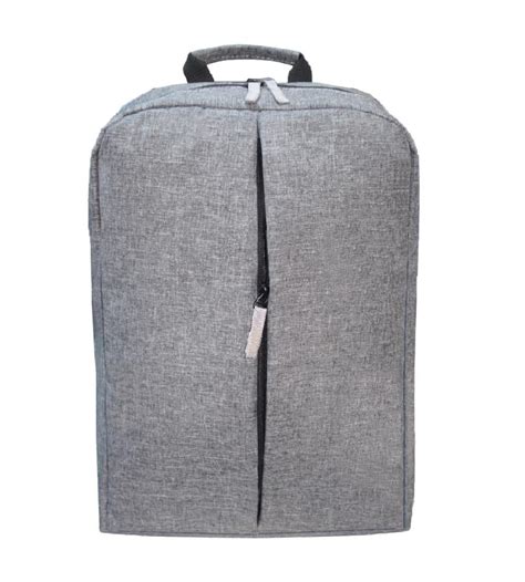 Unisex Gray Classic Model Square Backpack Vicedeal