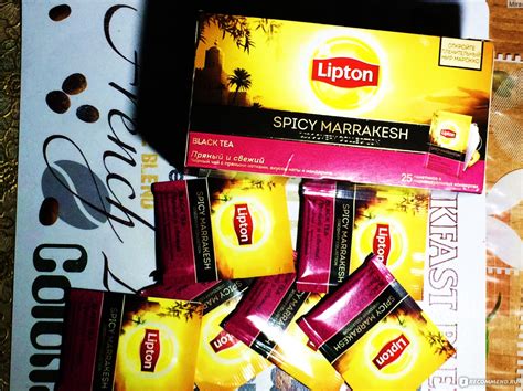 Чай в пакетиках Lipton Spicy Marrakesh - «Пряный Марракеш» | отзывы