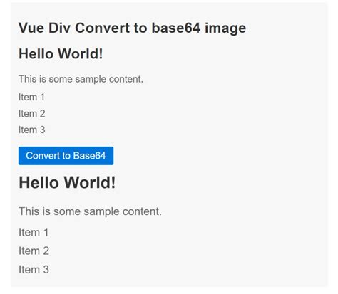 Vue Convert Div To Base Image Danatec