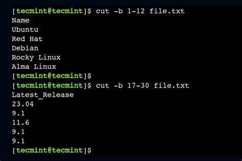 8 Cut Command Examples Cut Parts Of Lines In File