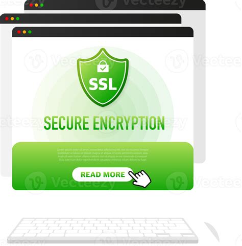 Secure Connection Icon Illustration Isolated On White Background Flat Style Secured Ssl Shield