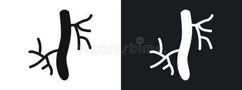 Human Artery Icon Linear Graphics Set Vector In Black Stock Illustration Illustration Of