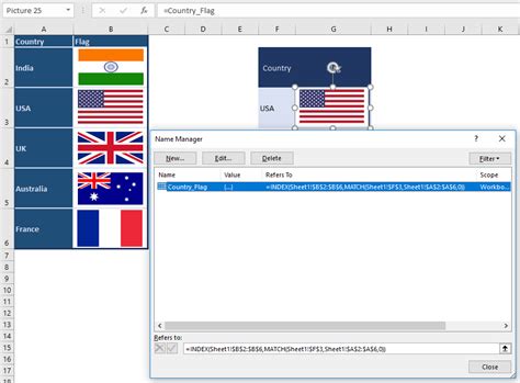 Vba How To Do A Picture Lookup Using Formula In Excel Stack Overflow