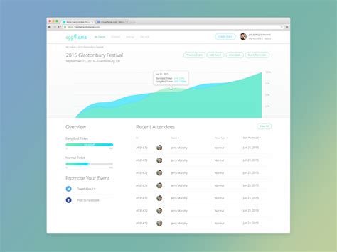 Event Web App By Jakub Wojciechowski On Dribbble