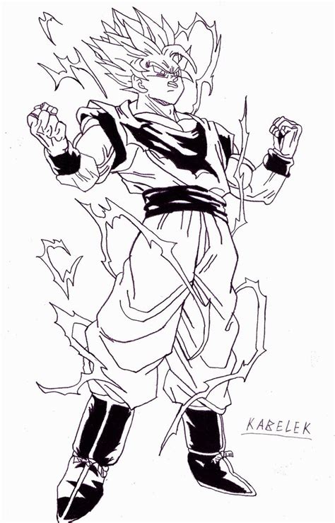 Goku Ssj2 Drawing At Explore Collection Of Goku