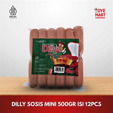 Jual Dilly Sosis Mini 500gr Isi 12pcssosis Sapi Dan Ayam Shopee Indonesia