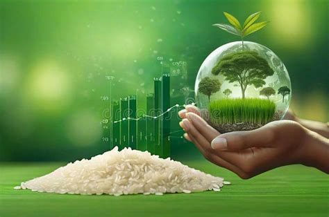 Investment In Food And The Green Environment Stock Illustration