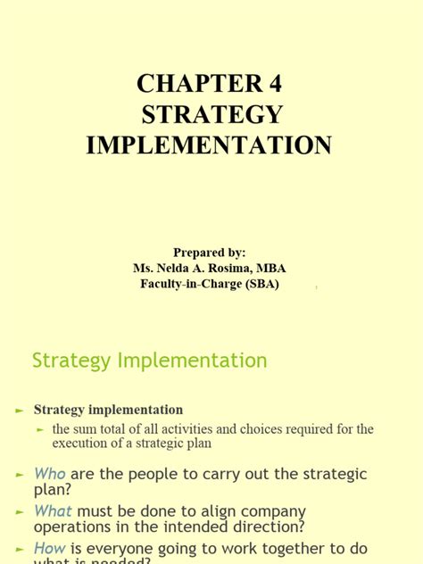 Chapter 4 Strategy Implementation Pdf Six Sigma Business Chapter 4 Strategy Implementation Pdf Six Sigma Business
