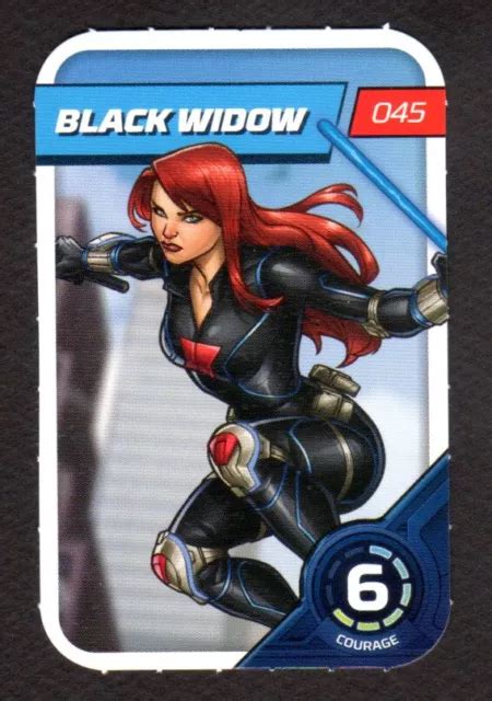 CARTE MARVEL LECLERC 2023 Défie tes Héros 045 45 Black Widow EUR 1
