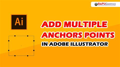 How To Add Nodes In Illustrator Add Multiple Anchor Points On A Path In Illustrator Youtube