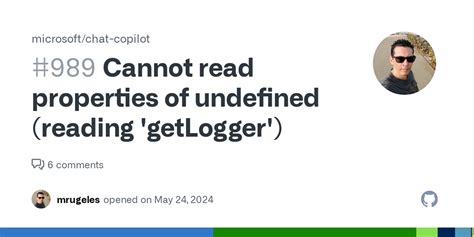 Cannot Read Properties Of Undefined Reading Getlogger Issue